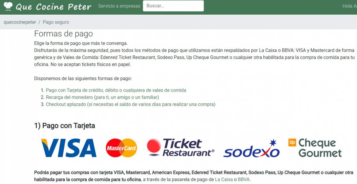 ¿Dónde usar tu Cheque Gourmet? - Que Cocine Peter